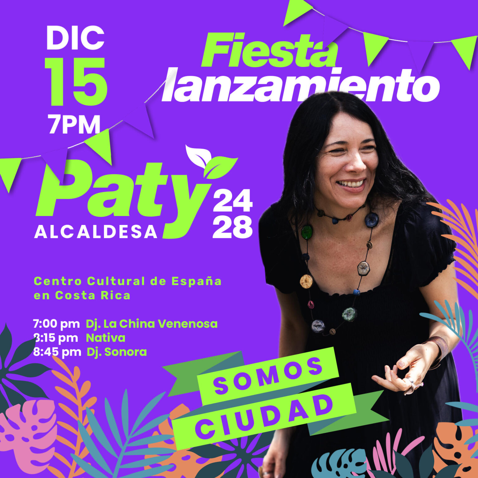 Fiesta de lanzamiento de PATY Alcaldesa - CCECR